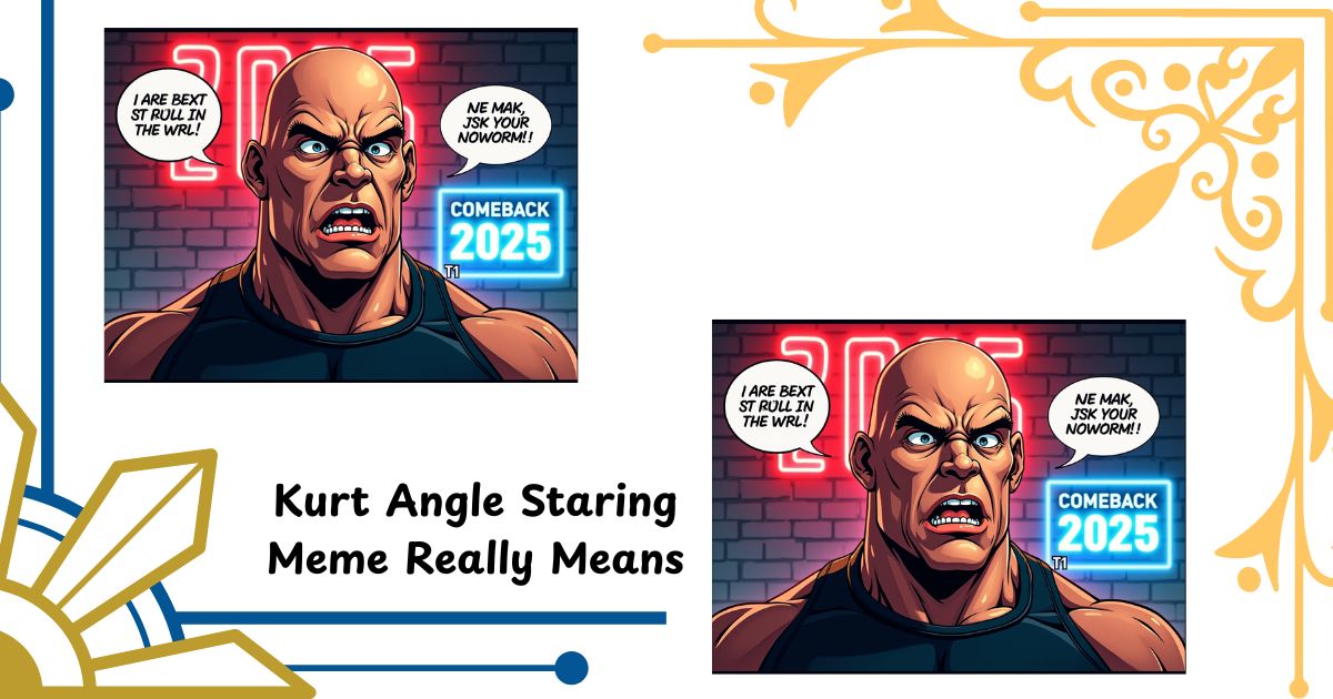 The Kurt Angle Staring Meme Explained: Origin, Meaning & Viral 2025 ...